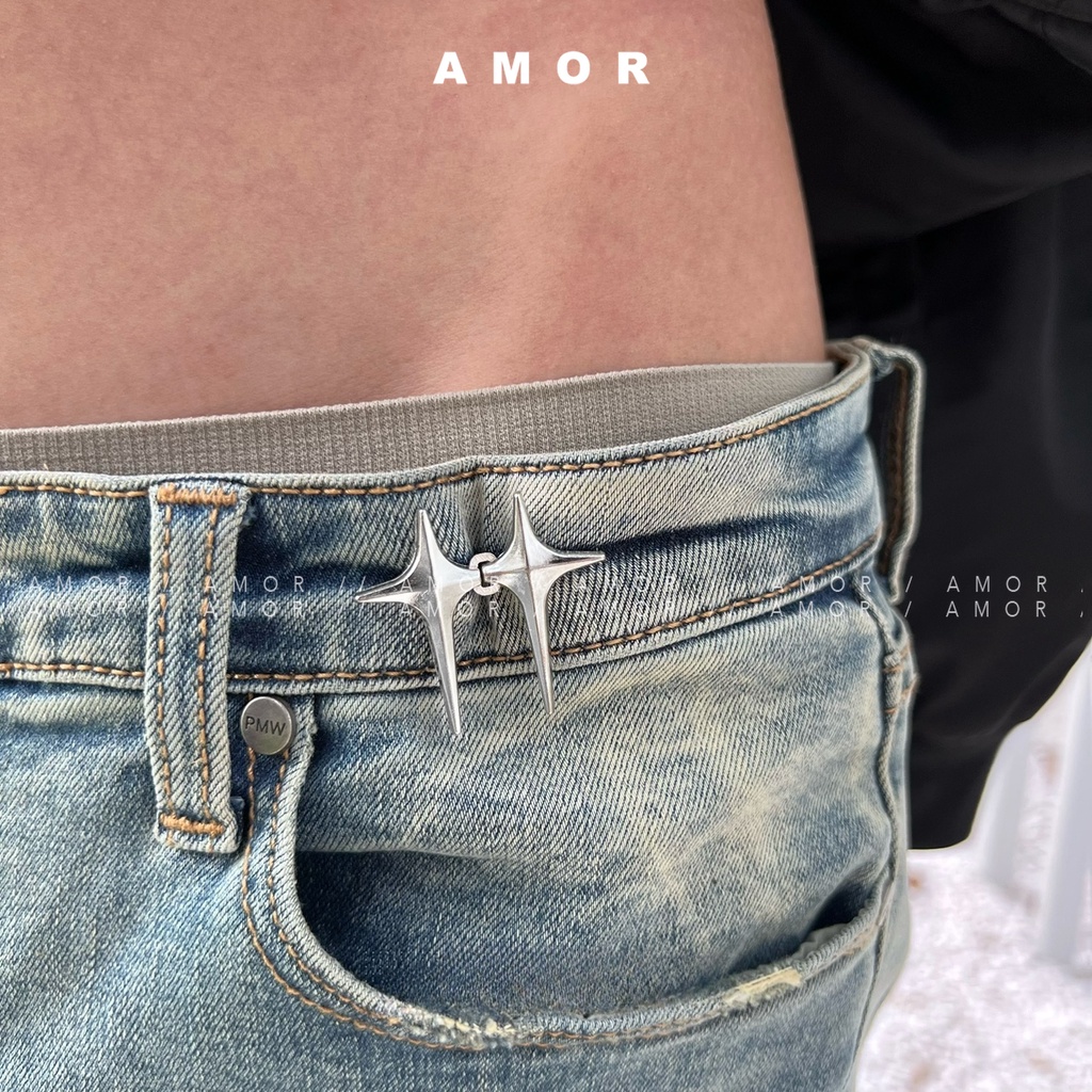 Starlight Pant clip Lower back Buckle Fixed artifact fashion Men's and ...