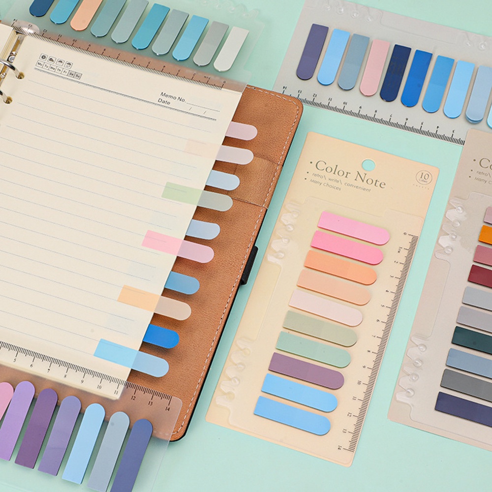 200 Sheets/Set Transparent Index Sticker Student Writable ...