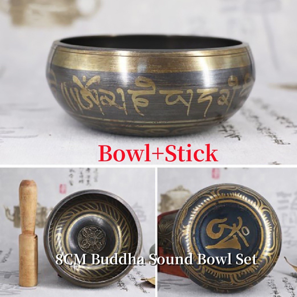 Buddha Sound Bowl Set Bowl+Stick Himalayan Buddhist Yoga Meditation ...