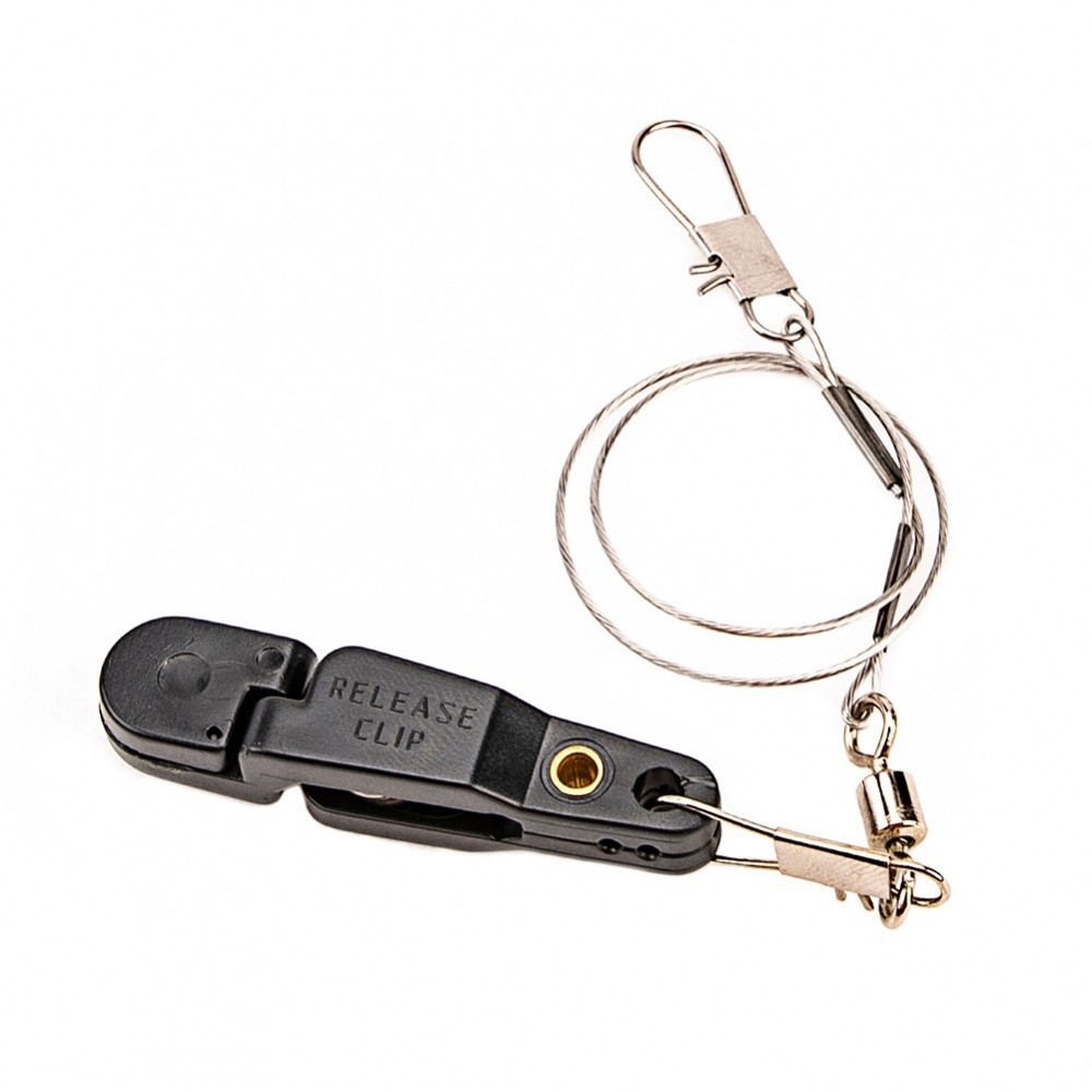 Snap Release Clip 20cm Black Offshore Planer Outdoor Power Grip+Leader ...