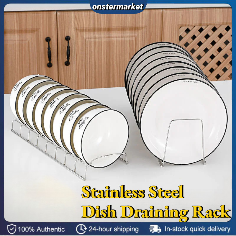 Kitchen Bowl Dish Organizer Stainless Steel Dish Holder Pot Lid Rack ...