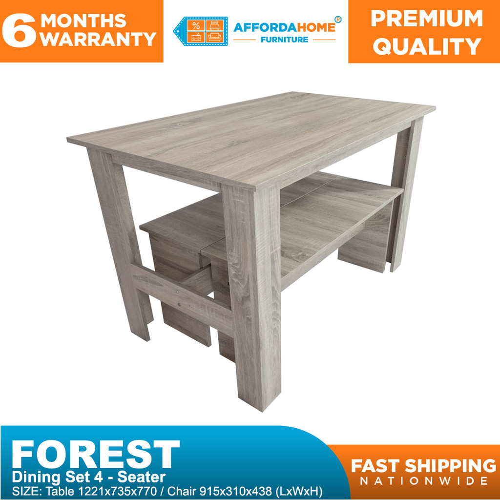 Forest Dining Table Set 4 Seater | Shopee Philippines