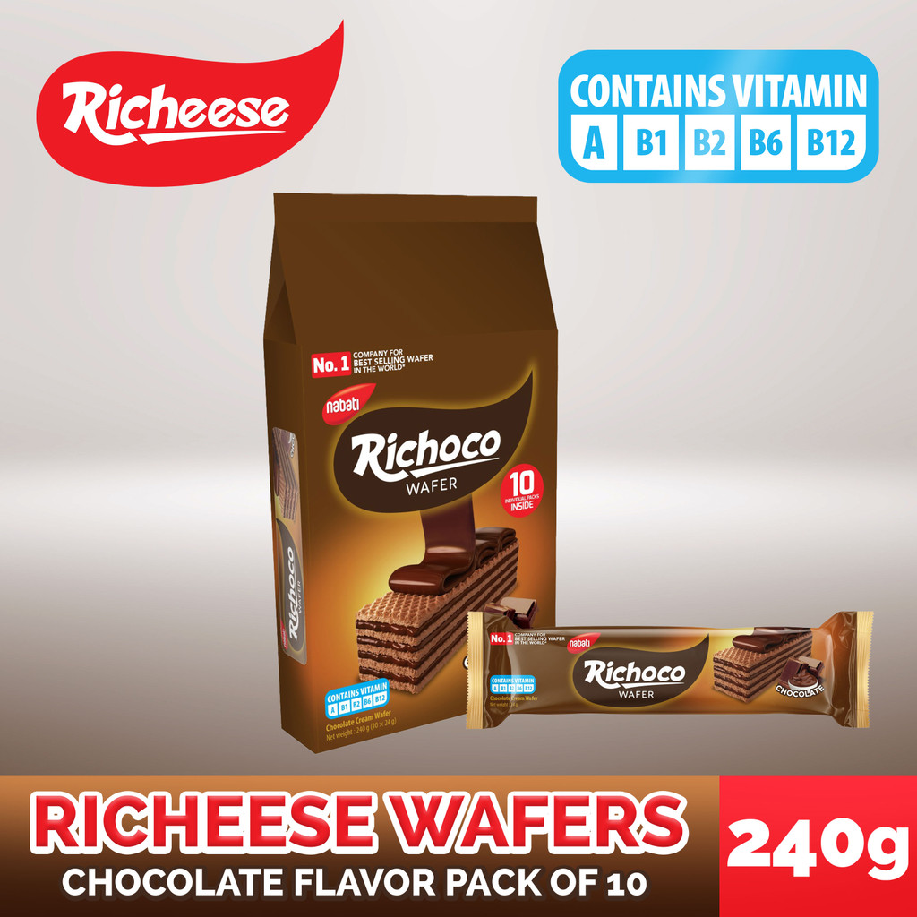 NABATI Richoco Wafer 24g by 10s | Shopee Philippines