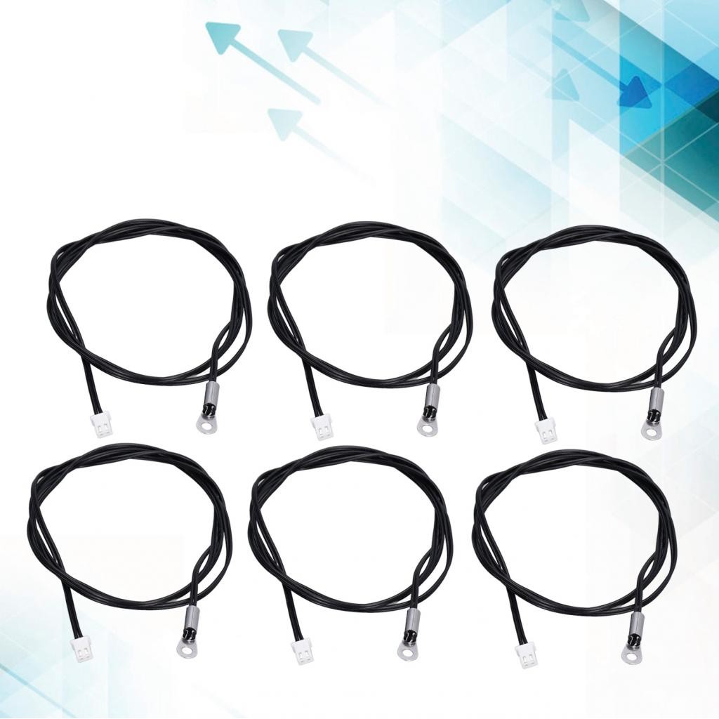 Dioo 10Pcs 1meter Thermistor Probes Temperature Sensor Round Lug Cold ...