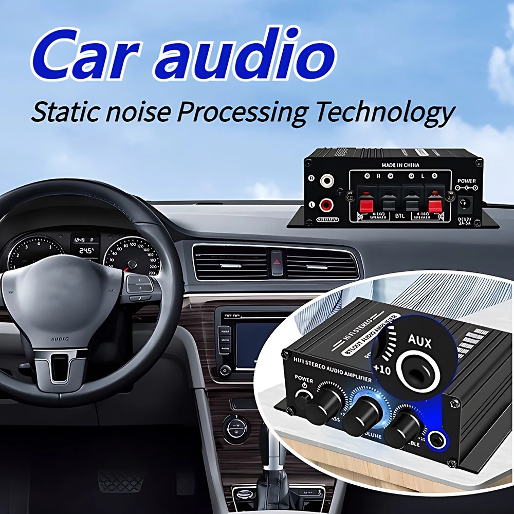 400w Mini Audio Amplifier Home Amplifier Stereo Audio Car Amplifier 2 ...