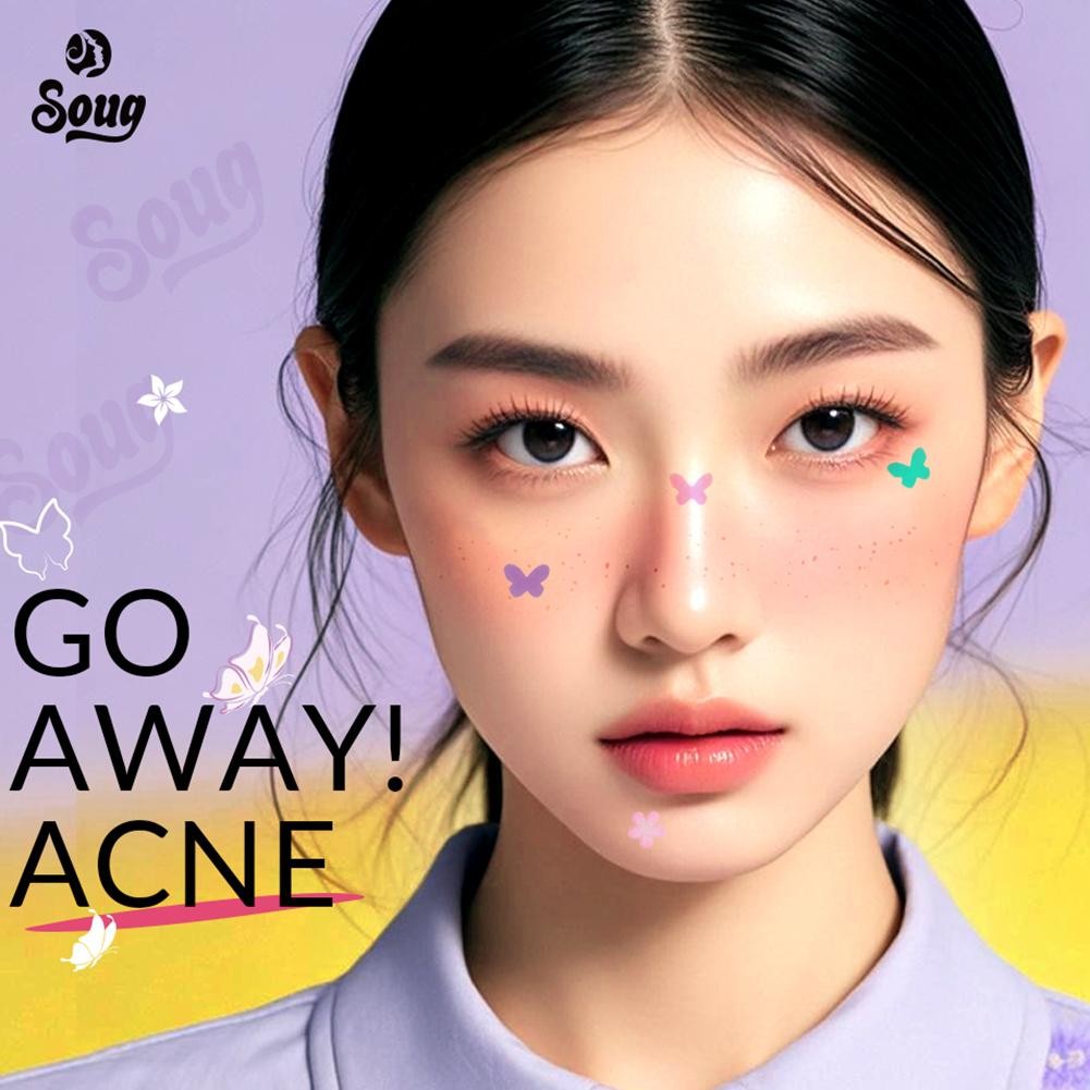 PE Butterfly Series Colored Acne Stickers Light And Comfortable ...
