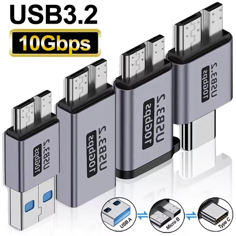 Universal USB A Type C To Micro B Male To Female Adapters for External ...