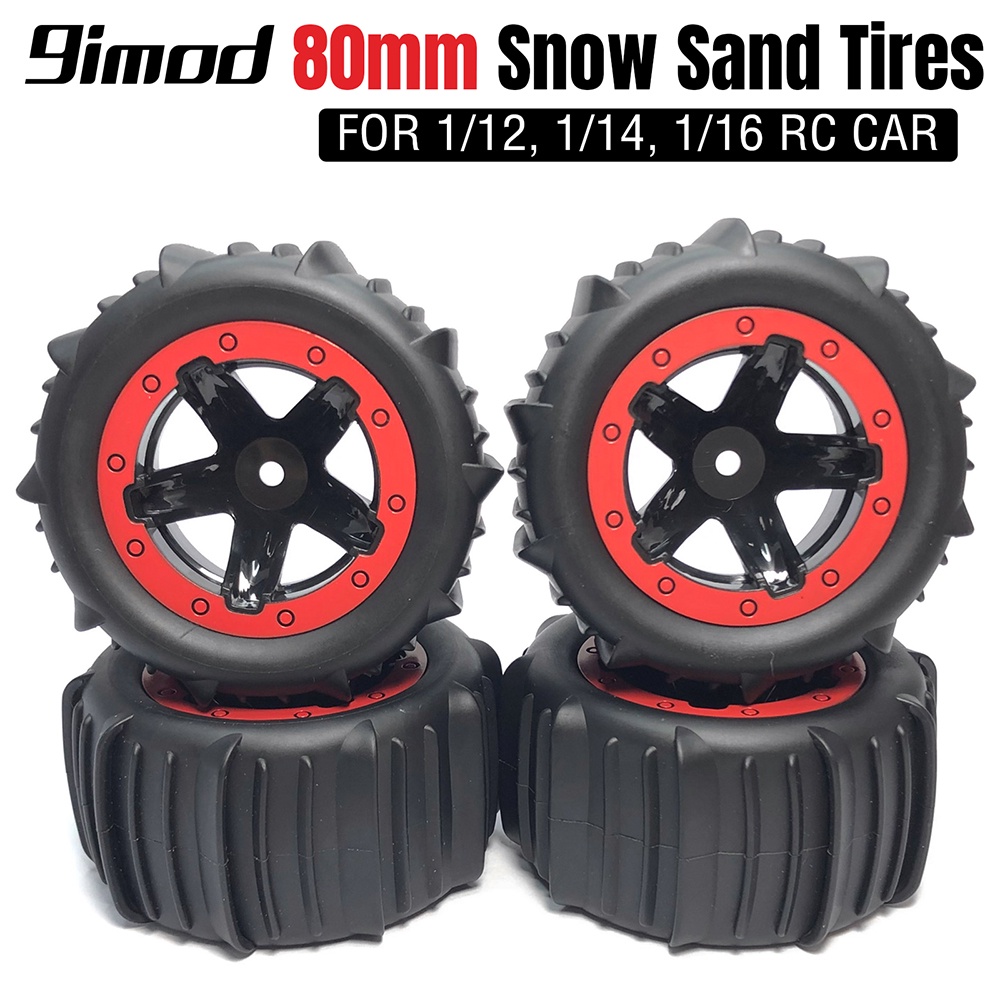 RC 1/16 1/14 Tires Snow Sand Paddles Tires 4PCS 9IMOD Tires Snow Sand ...