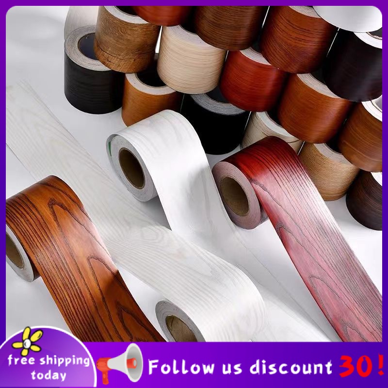 Se7ven Thick skirting wood grain stickers self-adhesive waistline ...