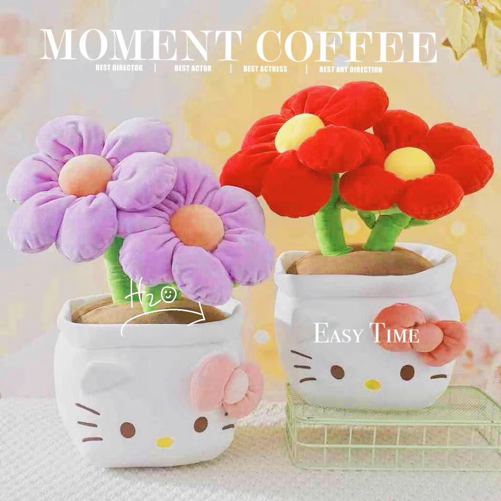 [Spot] creative hello Kitty potted doll cartoon cute cactus hello Kitty ...