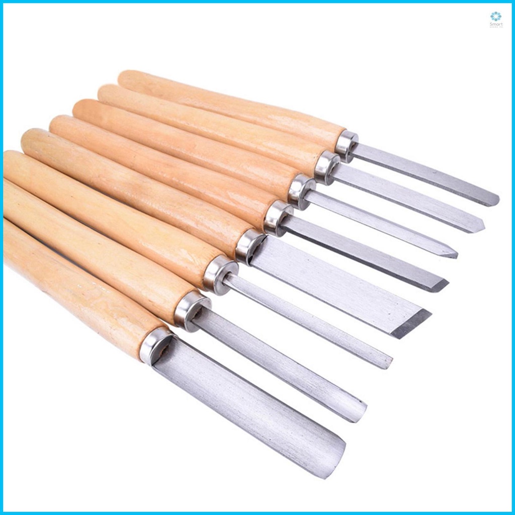 [COD] 8Pcs Wood Lathe Chisel Set Turning Tools Woodworking Gouge Skew ...