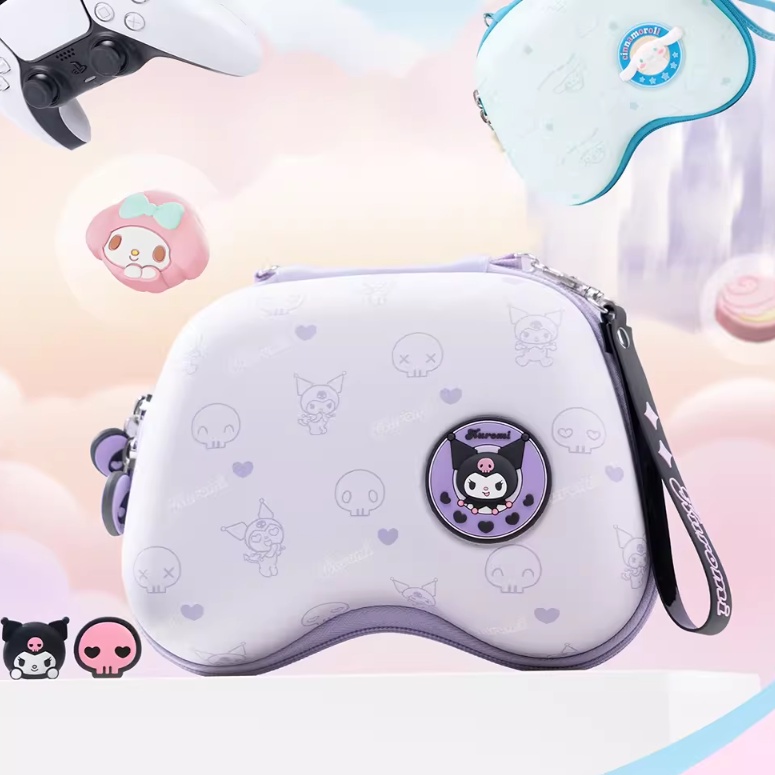 Geekshare Sanrio Cute Kuromi Theme Carrying Case for PS5/PS4/NSPRO/XBOX ...