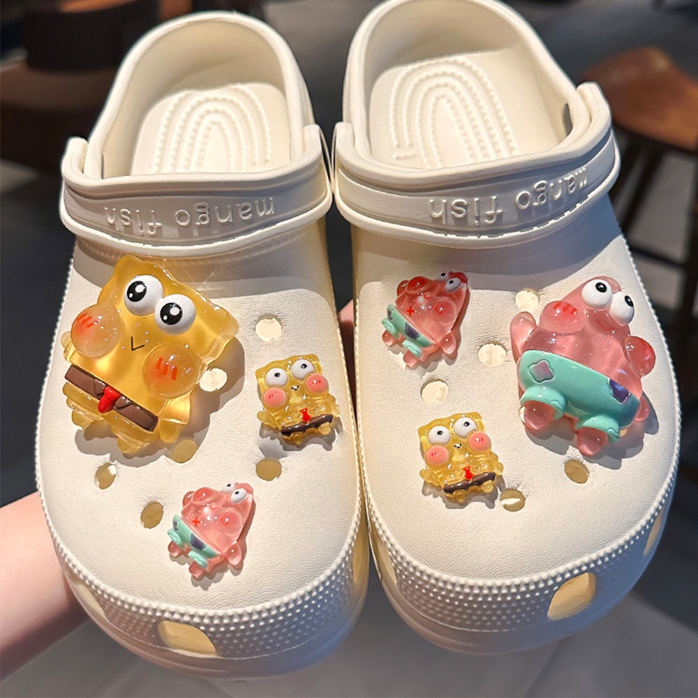 Cute Cartoon SpongeBob Shoes Charm -croc /jibz /Button croc DIY-Cute ...