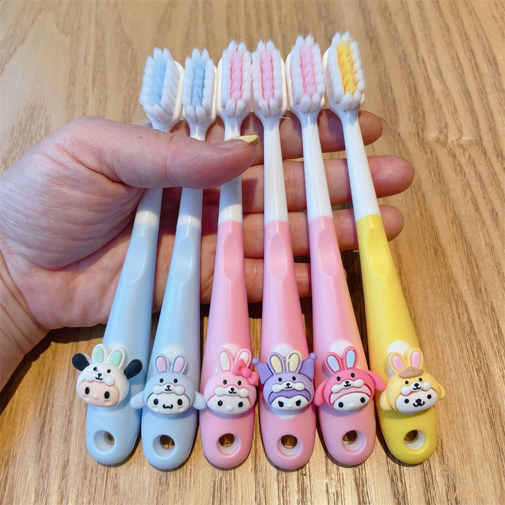 Sanrio Children Toothbrush Cute Anime Doll My Melody Cinnamoroll Soft ...