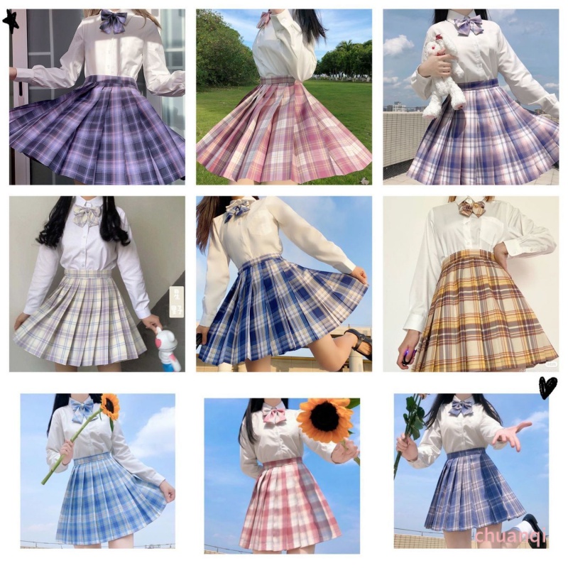 Japanese Collection jk Set JK Plaid Skirt Autumn Long Sleeve JK Uniform ...