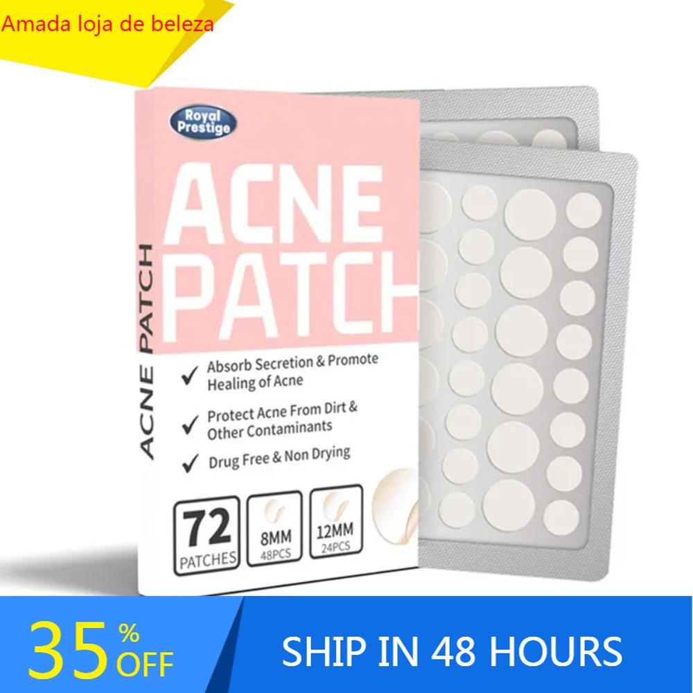 72/144Pcs Invisible Acne Patches Removal Pimple Anti-Acne Hydrocolloid Patches Spots Marks ...