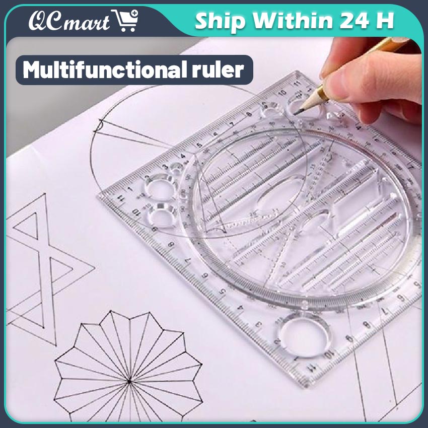 Multifunction Rotatable Drawing Template Art Design Construction ...
