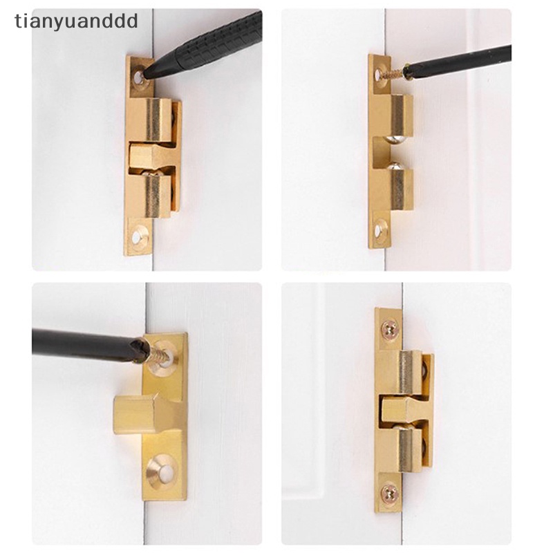 tianyuanddd 1PC Brass Touch Beads Lock Door Spring Clip Cabinet Door ...