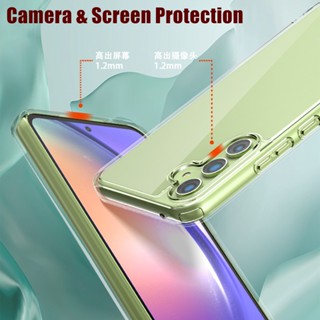 Samsung Galaxy A55 5G 6.6 inch SM-A556V A556U A556B A556E A5560 Slim Soft Clear Silicon Rubber ...