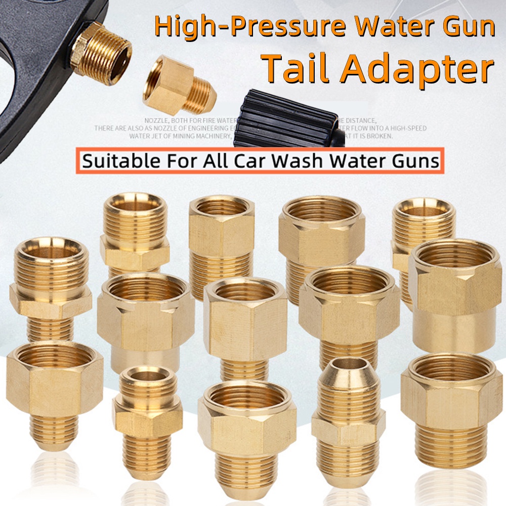 Brass 3/8" 1/4" M14 M18 M22 Thread Connector Male Female Adapter for ...