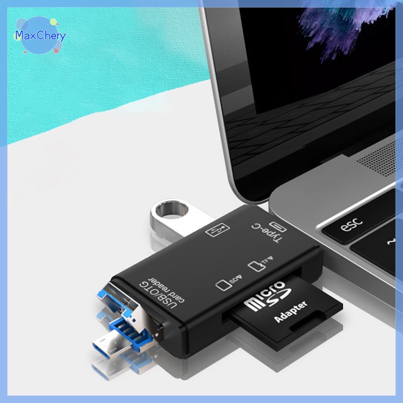 MCHY> OTG Type C Micro Sd Card Reader Type C To Usb Otg Adapter 6 In 1 ...