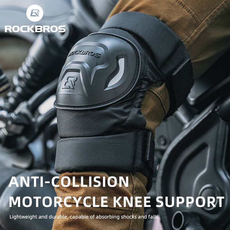 【PH Delivery】ROCKBROS Motorcycle Knee Pads Anti-collision Windproof ...