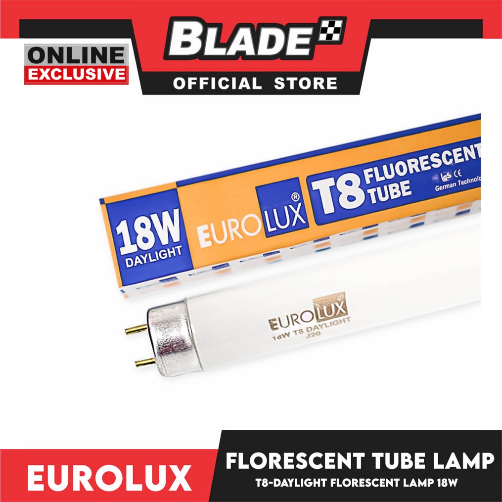 Eurolux T8 Daylight Fluorescent Tube Lamp 18W | Shopee Philippines