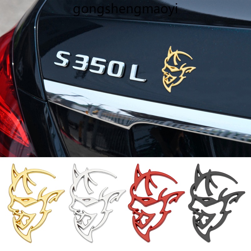 3D Metal Car Sticker Body Side Hellcat Logo Emblem Accessories for ...
