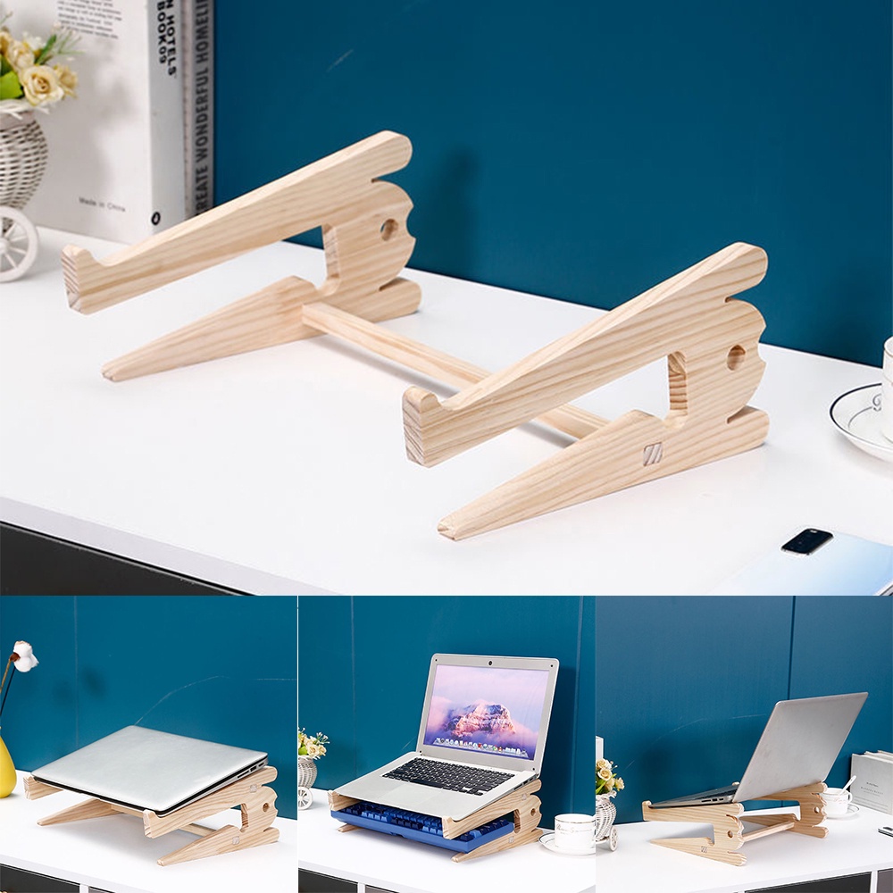 Vaydeer Vertical Laptop Stand Thickness Adjustable Tablet Phone Desktop ...