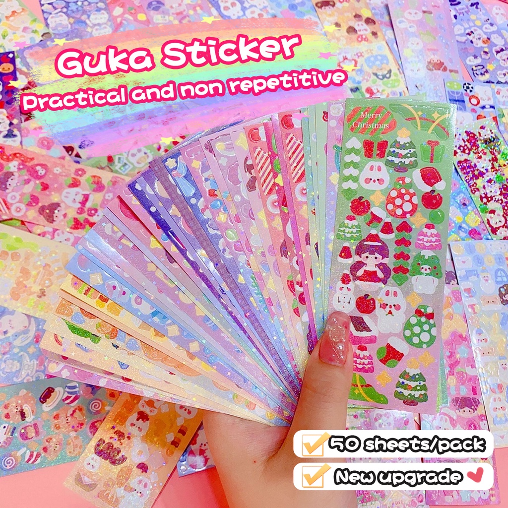 50PCS Korea Cartoon Guka Stickers Kawaii Cute Stickers Non-Repeating ...