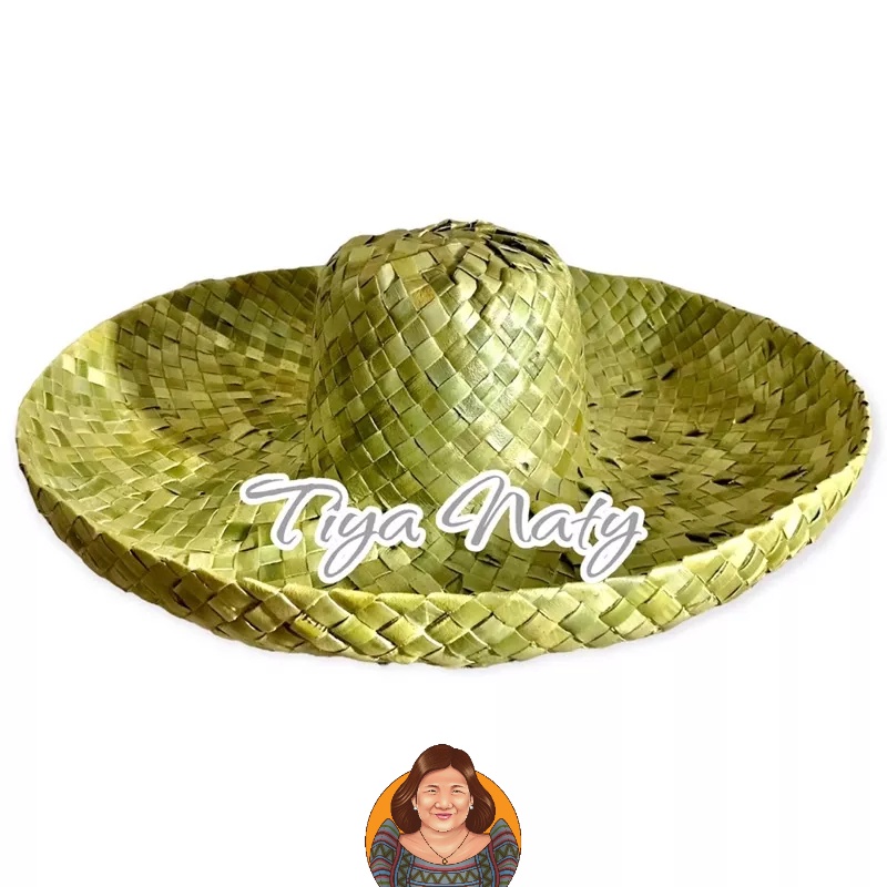 ♞TIYA NATY Native Hat Karagumoy Buri Farmer Filipino Traditinal Hat ...