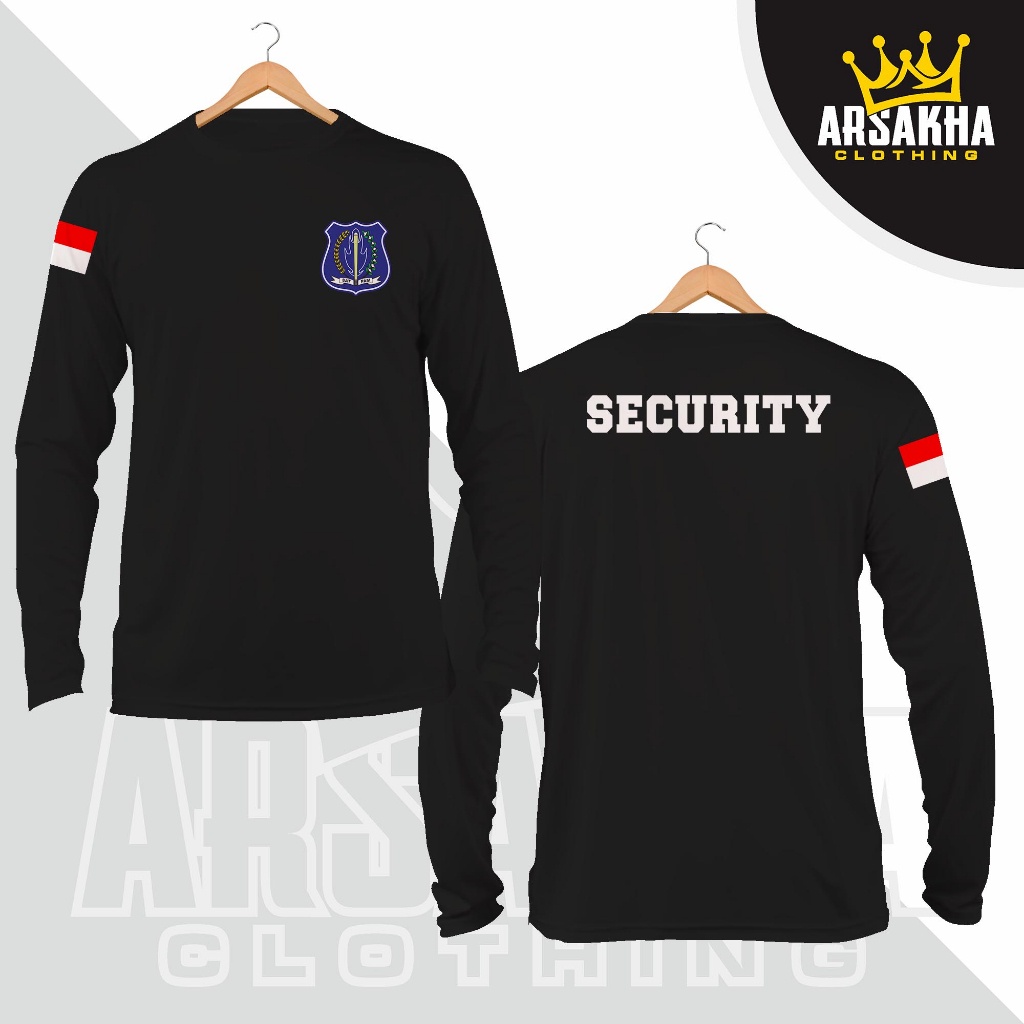 Security Guard Shirt Uniform Shirt Security Men's Long Sleeve T-shirt ...