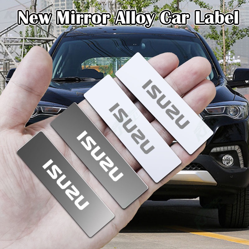 Isuzu Mirror Metal Car Logo Stickers Label 3D Badge Decoration Label ...