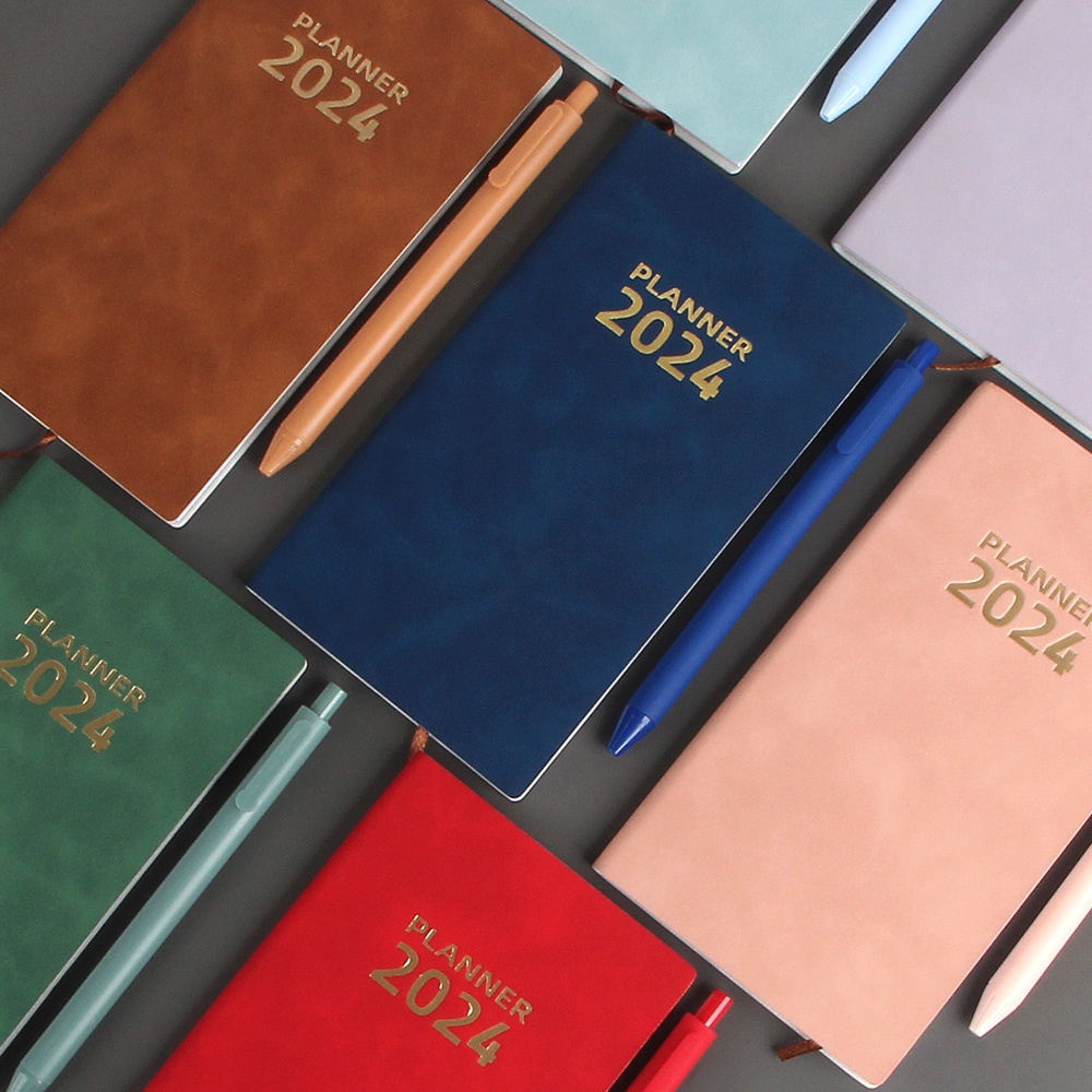 2024 A6 Notebook Notepad Daily Weekly Planner Agenda Notebooks with Gel ...