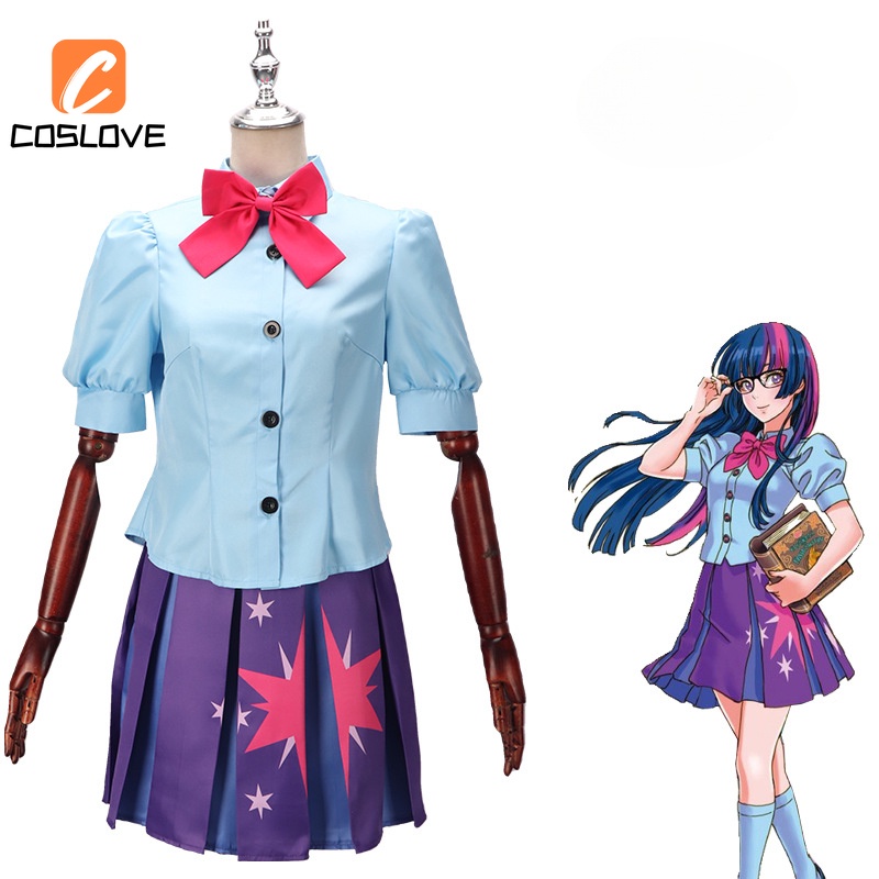 Anime My Little Pony Twilight Sparkle Cosplay Full Set Costume Suit for ...
