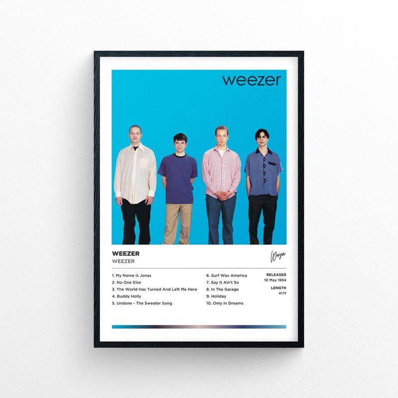 Weezer - Weezer Unframed Poster Print | Polaroid Style | Music Album ...
