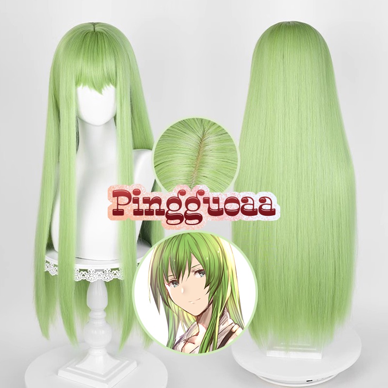 FGO Fate Grand Order Enkidu Cosplay Wig 80cm Long Straight Green Wigs ...