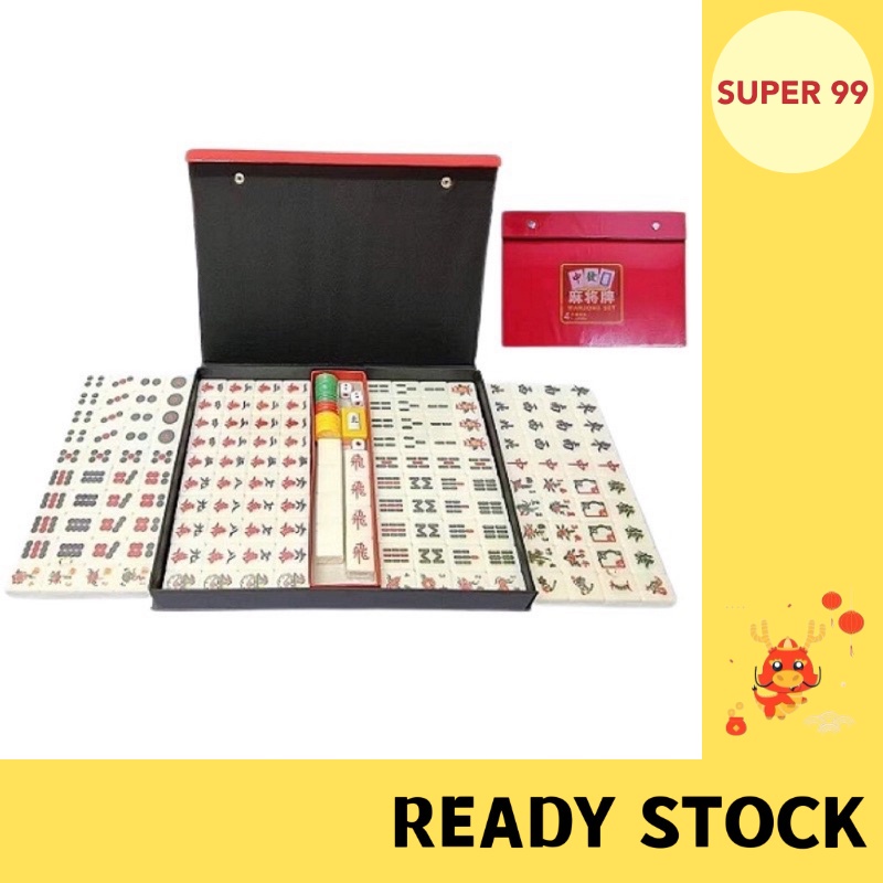 4 Players Mahjong Traditional Tile Game 4人麻将 (168 Tiles) | Shopee ...