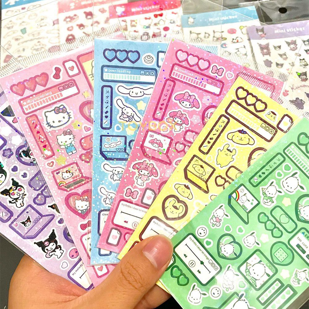 Sanrio Guka Sticker Kuromi Melody Cinnamoroll Cartoon Cute Decoration ...