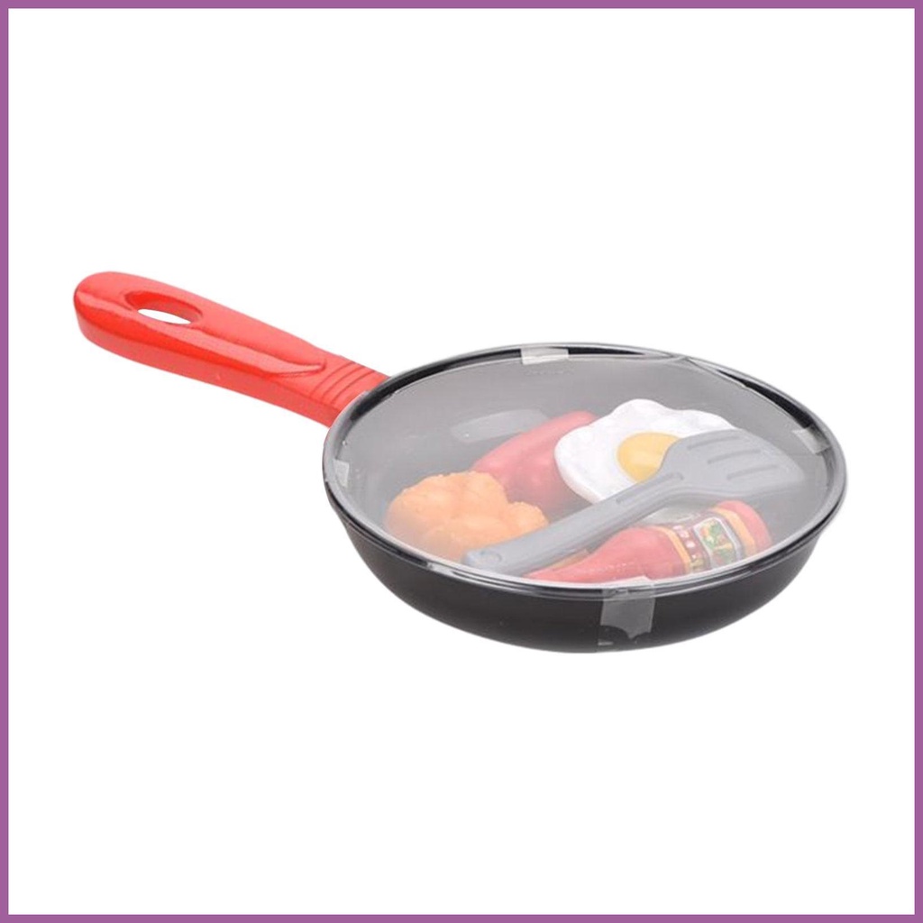 Play Kitchen Pan DIY Kids Play Food Toys Cookware Pans Cooking Utensils ...