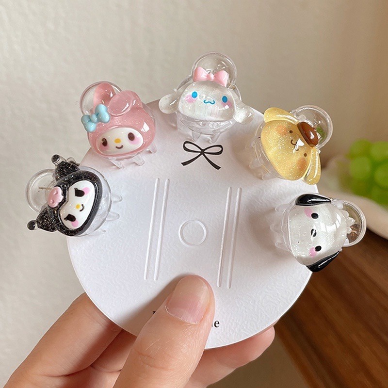 Cute Cartoon Mini Sanrio Hair Clip Korean Kuromi Hairclip for Women ...