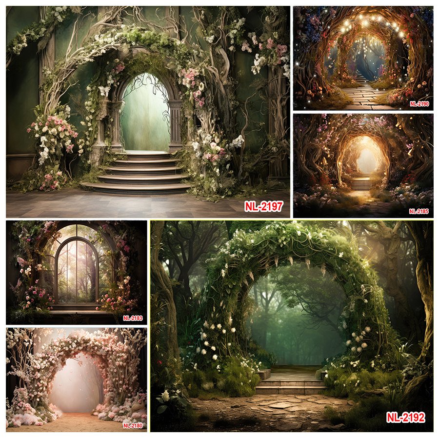 Enchanted Backdrop Fairy Wonderland Backdrop Garden Tale Woodland ...