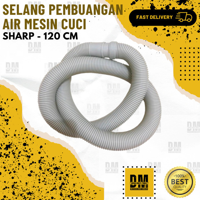 MESIN Original SHARP Water Drain Washing Machine Hose 120 CM | Shopee ...