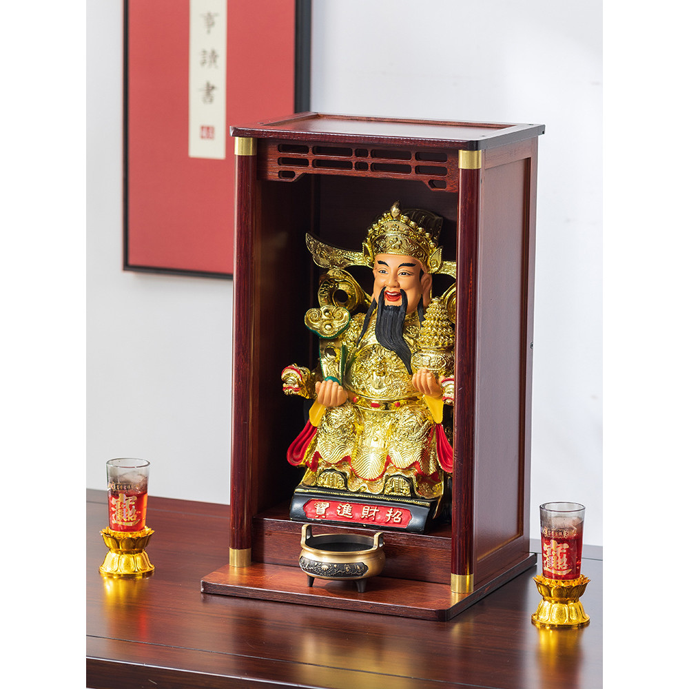 Household God Position Hanging Cabinet Wealth God Buddha Altar Offering ...