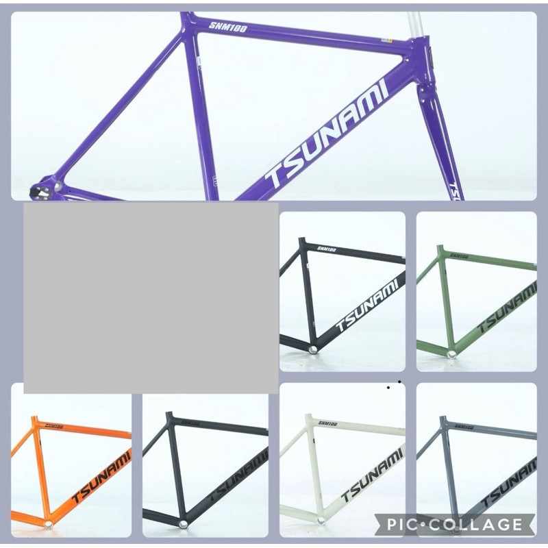 Tsunami SNM100 Fixie Alloy Frame and fork size 520mm only | Shopee ...