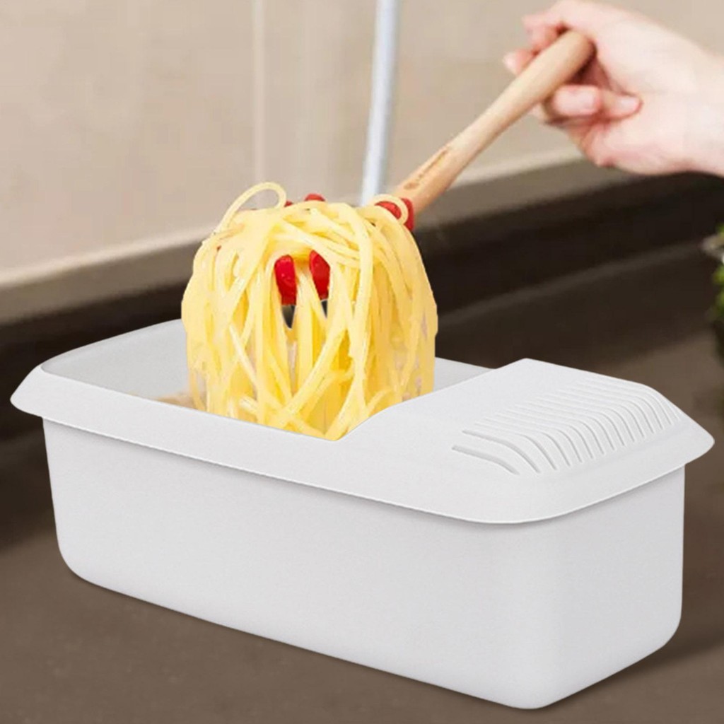 Microwave Pasta Cooker Vegetable Cooker Steamer with Strainer Pasta ...