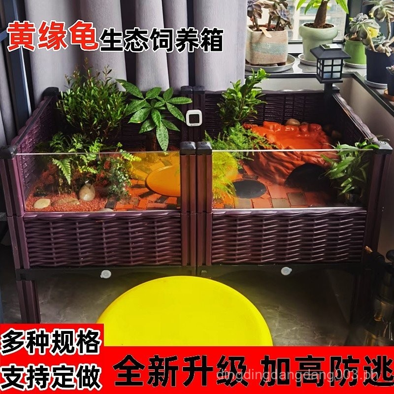 Yellow Edge Turtle Special Breeding Box Deepened Semi-Aquatic Turtle ...