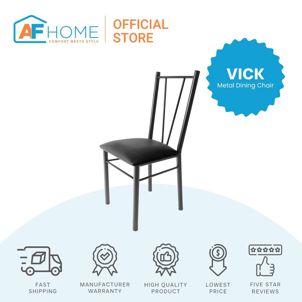 AF HOME - VICK Metal Dining Chair | Shopee Philippines