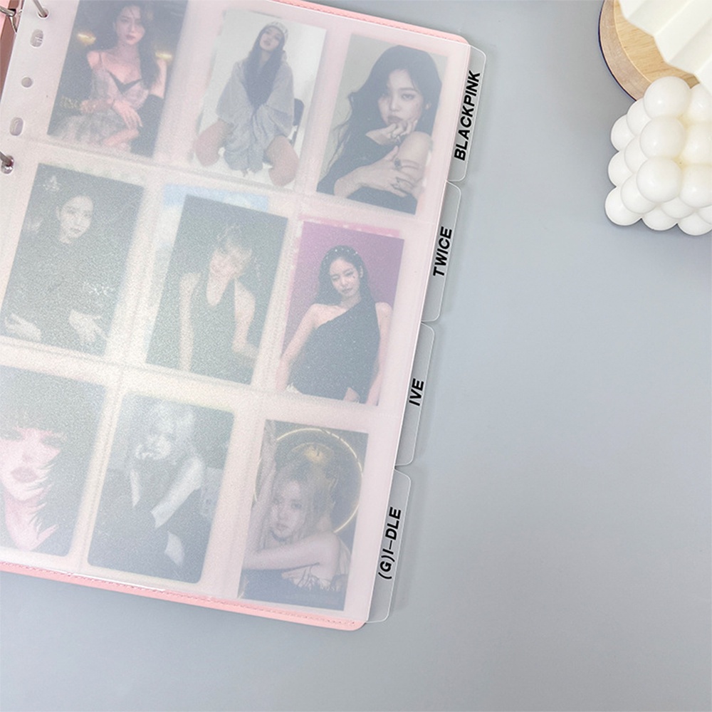 10pcs A4 11 Holes Photocard Binder Photo Album Refills 1/2/3/4/6/8/9/10 ...