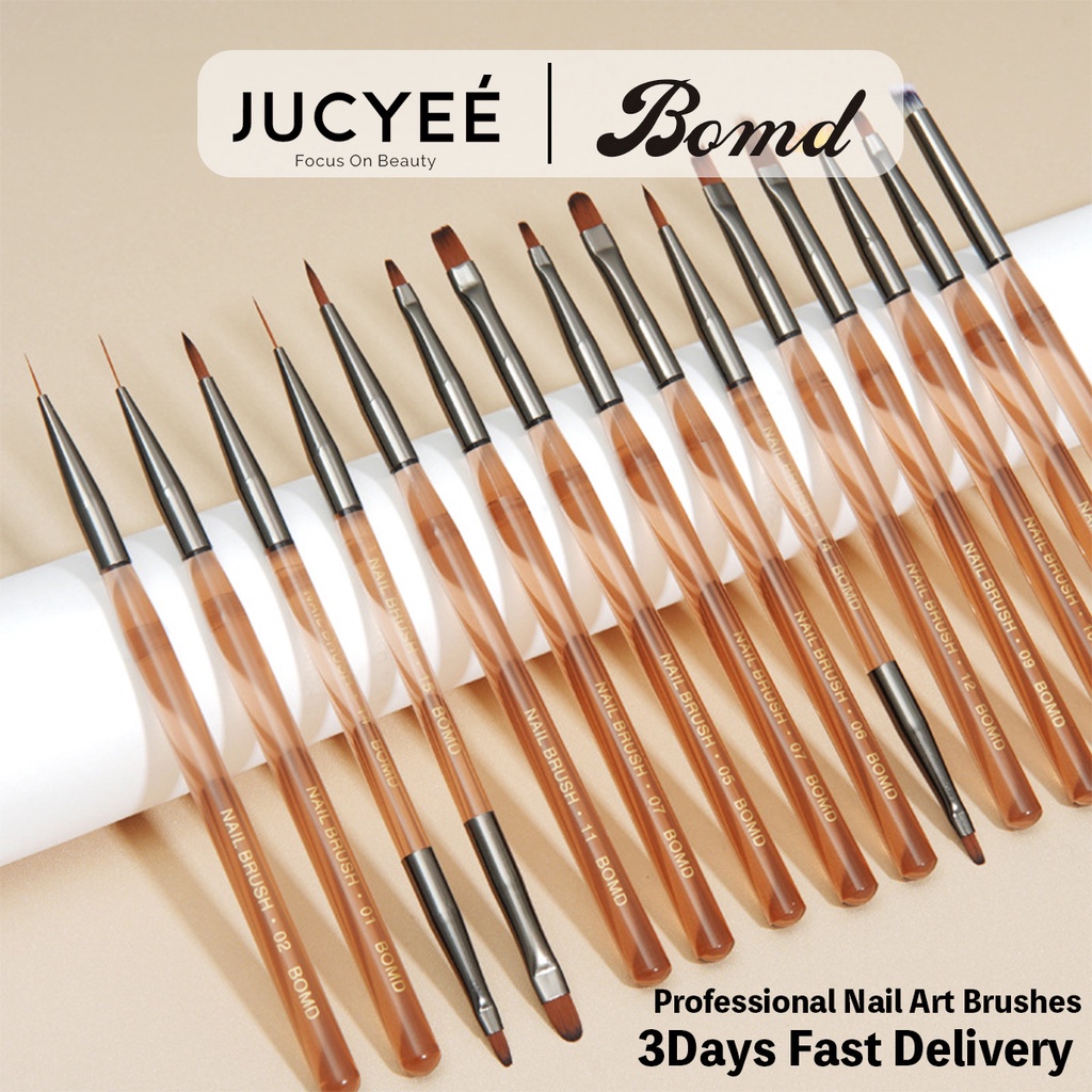 BOMD Professional Acrylic Nail Art Brush Linner Brush Manicure Apply ...